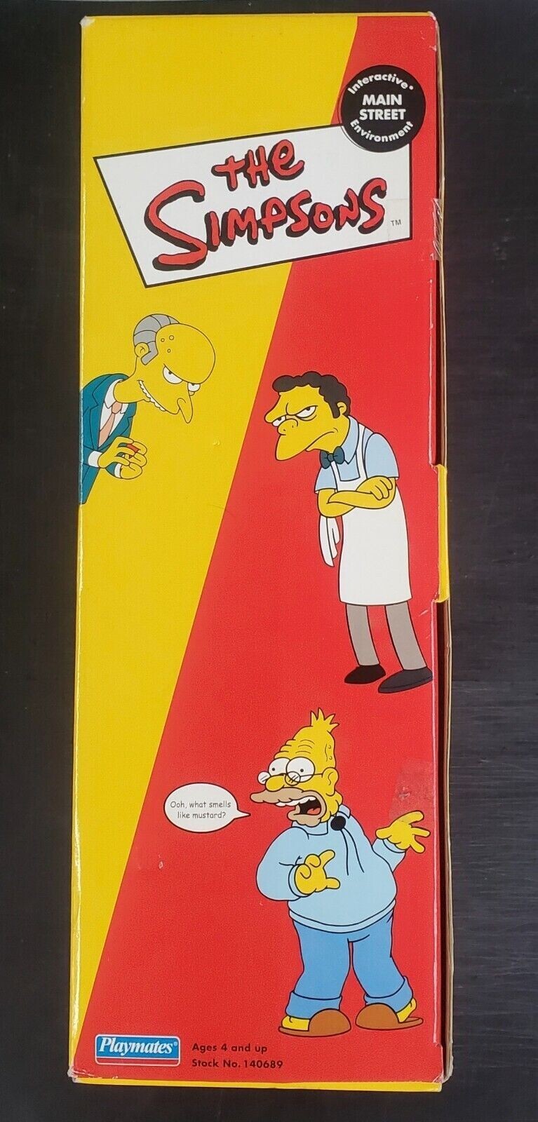 The Simpsons Main Street Squeaky Old Man Intell-Tronic Playmates Sealed ...