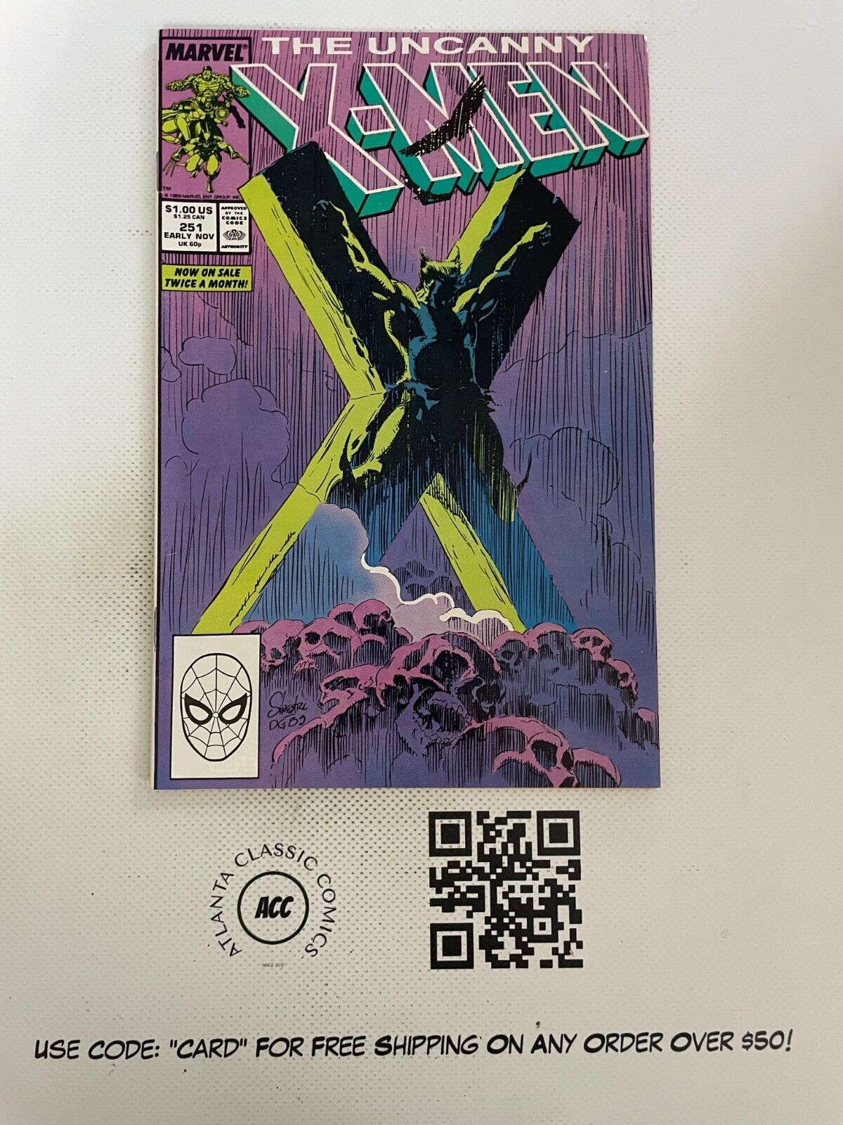 Uncanny X-Men # 251 NM Marvel Comic Book Wolverine Beast Iceman Storm ...