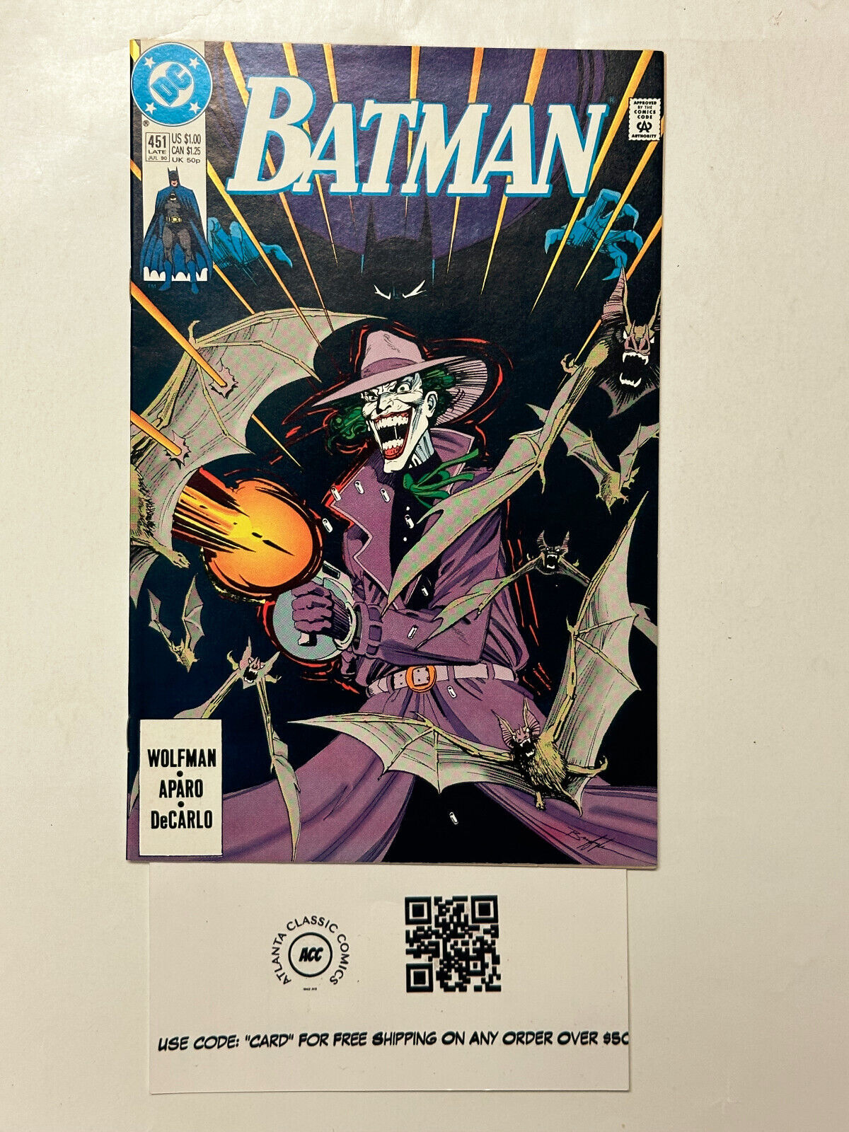 Batman #451 NM DC Comic Book Joker Robin Justice League Catwoman 4 RC25 ...