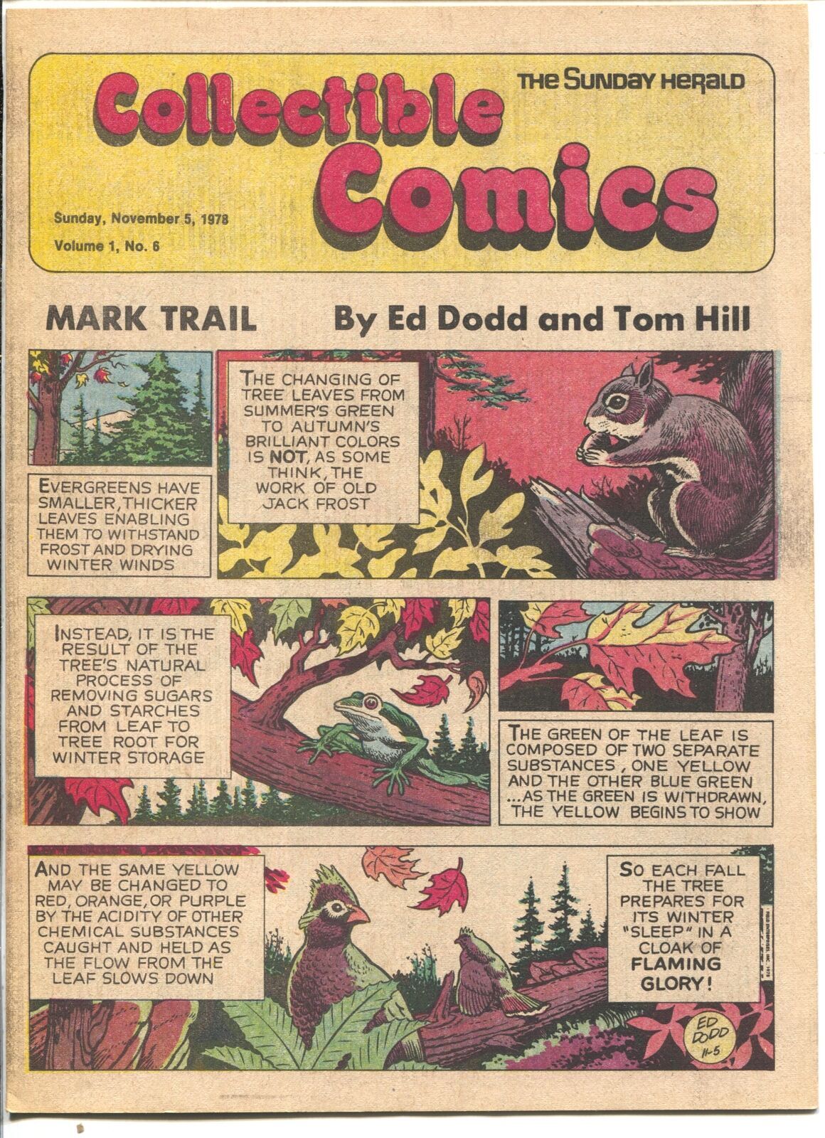Collectible Comics #6 1978-Sunday Herald-Tarzan-Russ Manning-Gil Kane ...