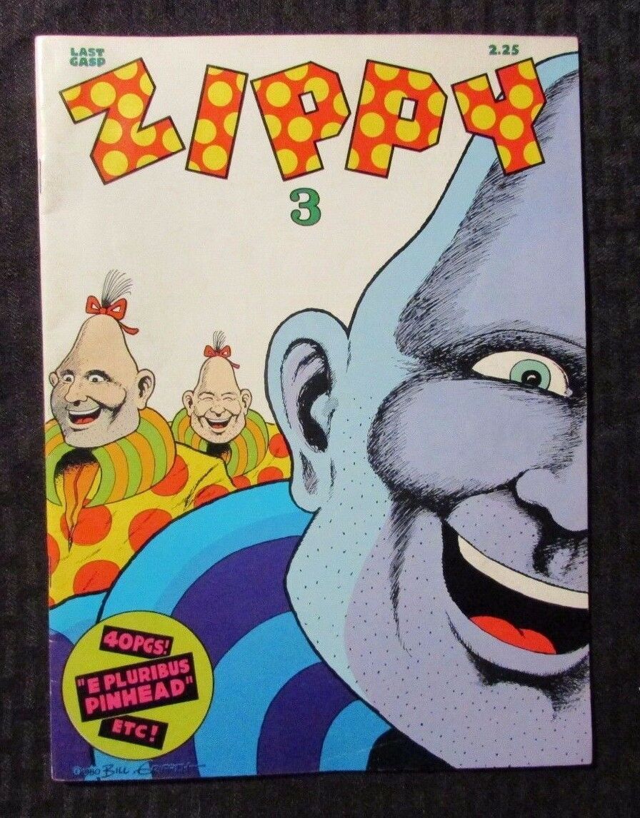 1980 ZIPPY The Pinhead #3 FN+ Last Gasp Magazine - Bill Griffith ...
