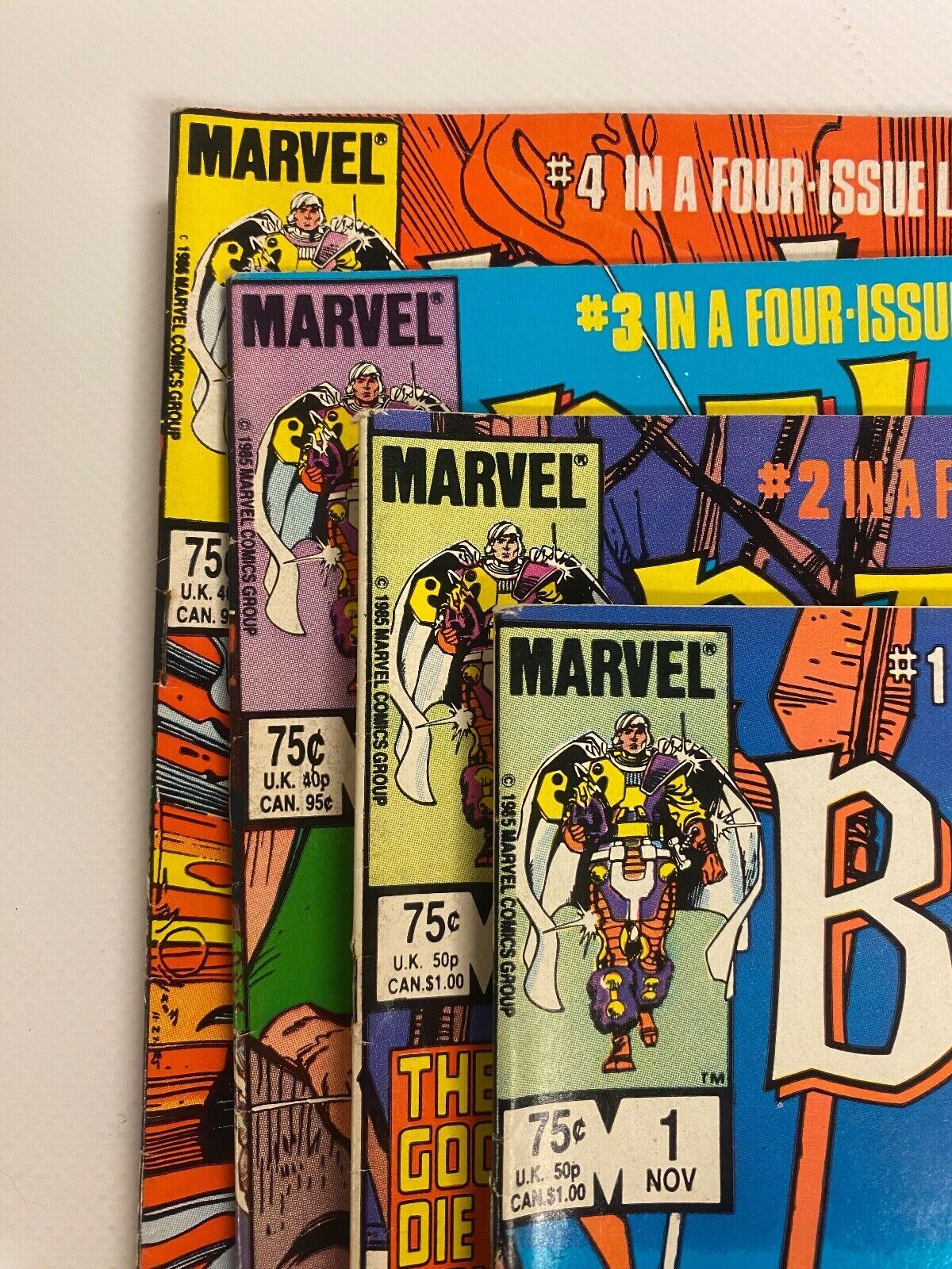 4 Balder the Brave Marvel Comics Complete LTD Series #1 2 3 4 63 KM1 ...