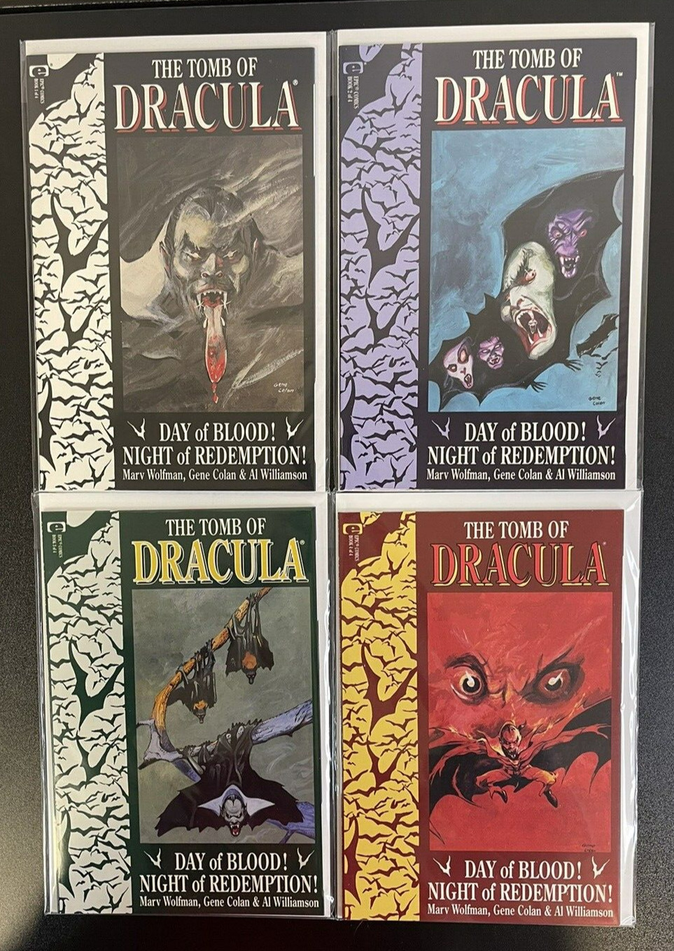 Epic Comics Tomb Of Dracula Books #1-4 Complete Set Lot Marv Wolfman ...