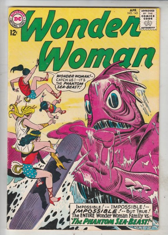Wonder Woman #145 (Apr-64) VF/NM+ High-Grade Wonder Woman | Comic Books ...