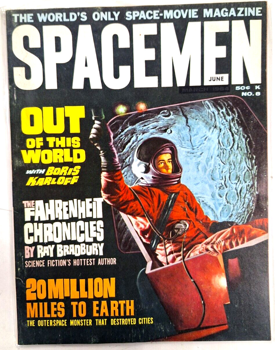 SPACEMEN 8 (1964) VG Ray Bradbury's Fahrenheit Chronicles, SF on film ...