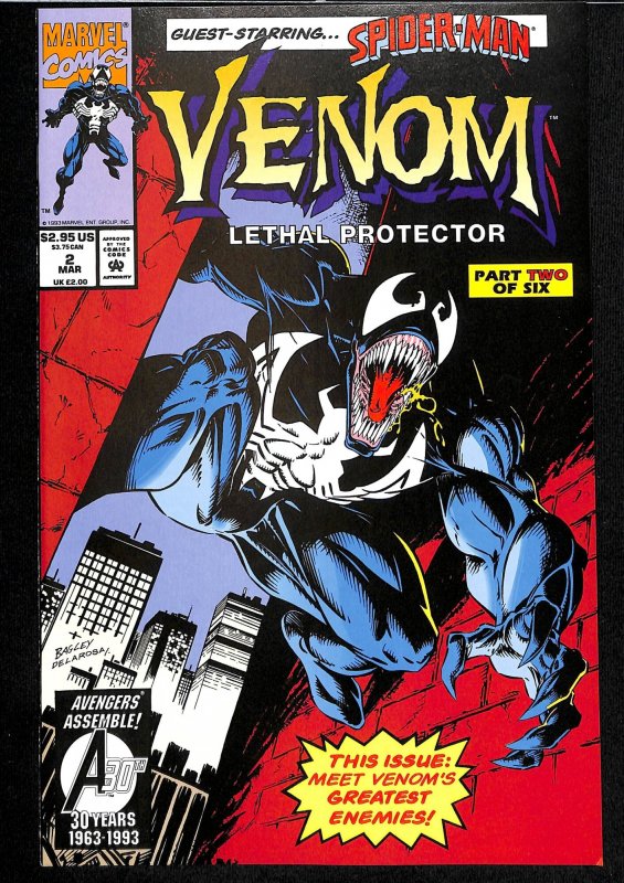 Venom: Lethal Protector #2 (1993) | Comic Books - Modern Age, Marvel / HipComic