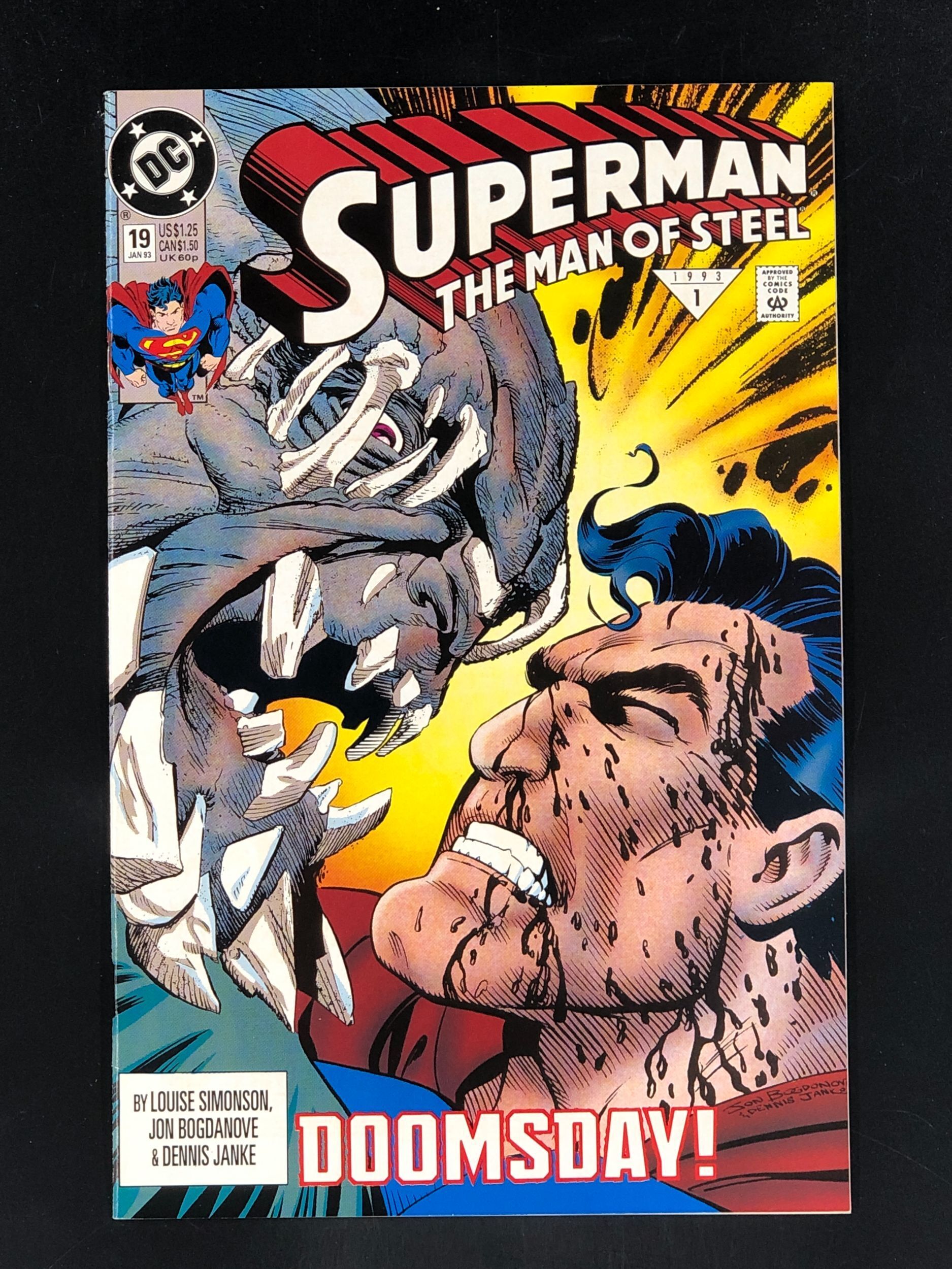 Superman: The Man of Steel #19 (1993) VF Doomsday is Fully Revealed ...