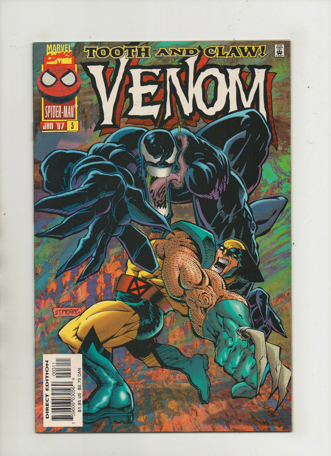 Venom: Tooth & Claw #3 - Verses Wolverine! - (Grade 9.2) 1997 | Comic ...