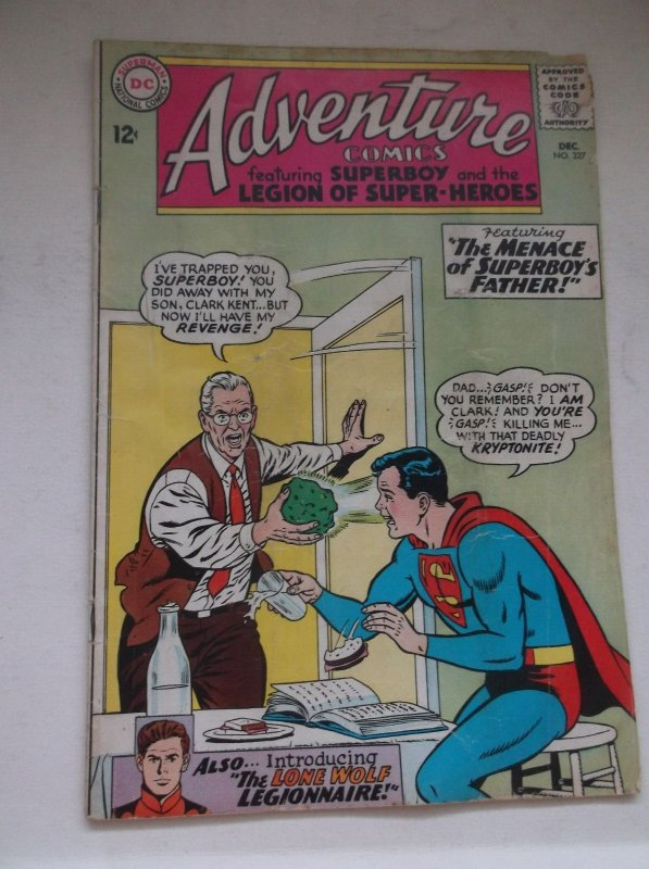 Adventure Comics # 327, 1st Appearance of Lone/Timber Wolf, Key, 1964 ...