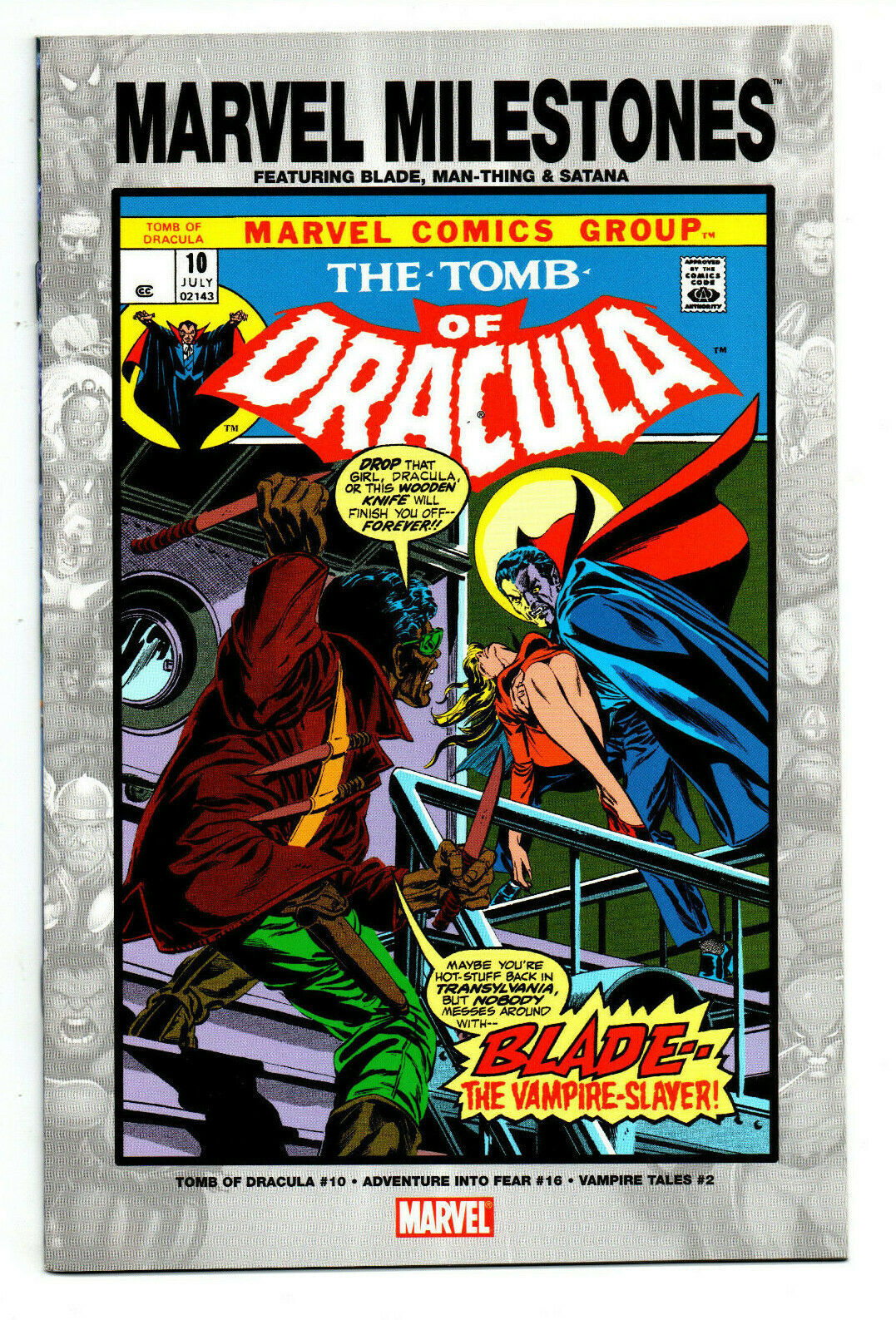 Marvel Milestone Edition- Tomb of Dracula #10 -1st Blade -KEY-Reprint ...