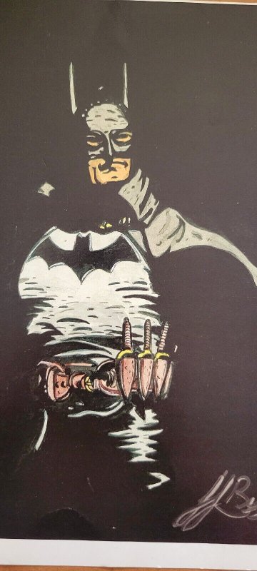 BATMAN: Dark Knight - Artist Commissioned / Signed Art Print 8."×10.5 ...