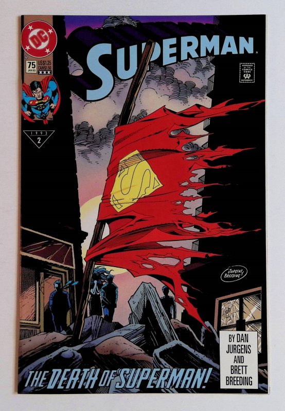 Superman 75 3rd Print Variant Death of Superman Doomsday DC Comics ...