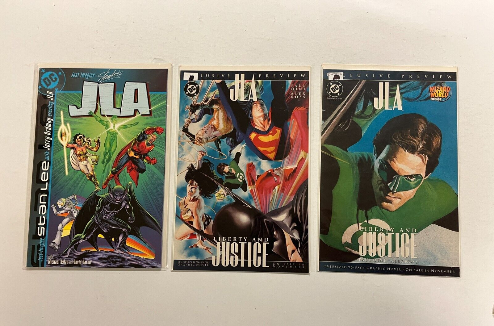 5 DC Comics JLA # 80 81 JLA Justice Preview JLA Just Imagine Stan Lee ...