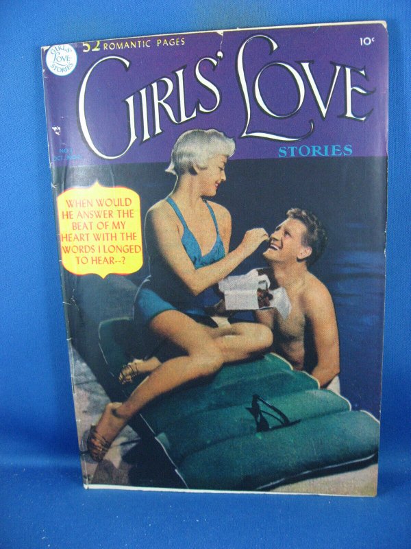 Girls Love Stories 8 Vg F Dc 1950 Photo Cvr Comic Books Golden Age
