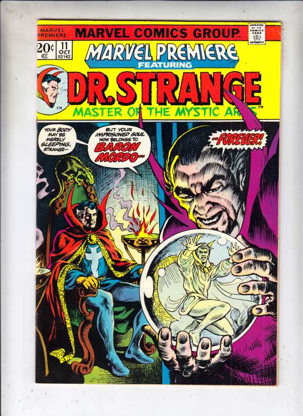Marvel Premier #11 (Oct-73) VF+ High-Grade Dr. Strange | Comic Books ...