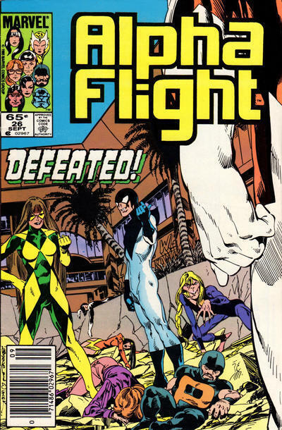 Alpha Flight (1st Series) #26 (Newsstand) FN; Marvel | John Byrne - we ...