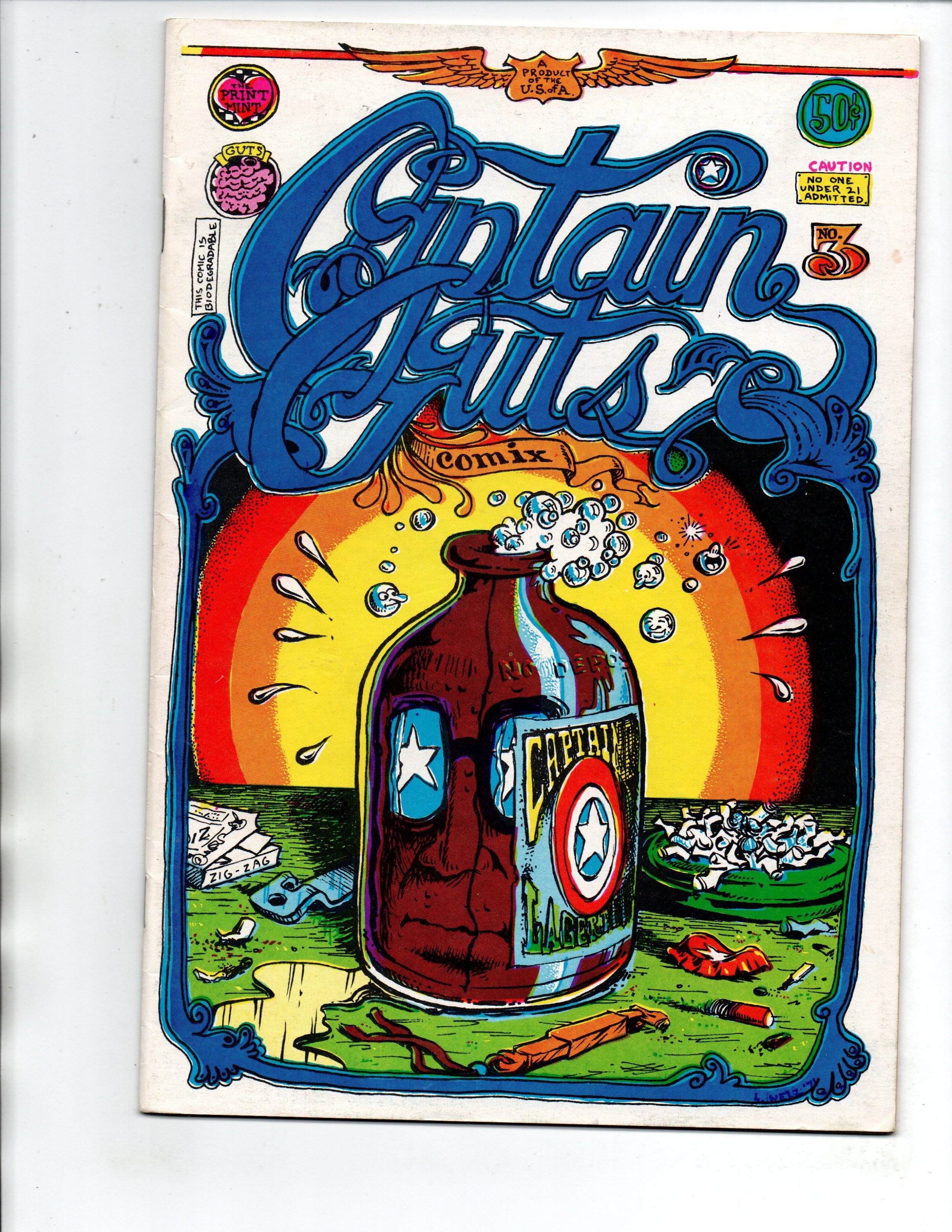 Captain Guts #3 - Underground - 1971 - FN+ | Comic Books - Bronze Age ...