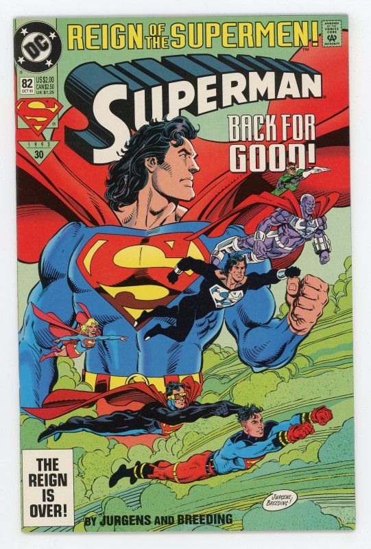 Superman #82 (1987 v2) Dan Jurgens Superboy Supergirl NM | Comic Books ...