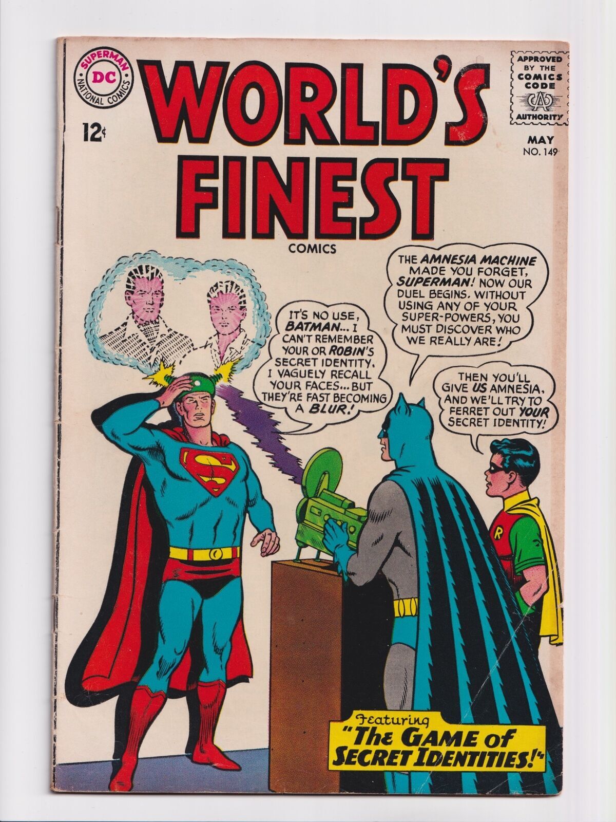 World's Finest #149 DC Comics 1965 Nice Copy VG/FN Silver Age Batman ...