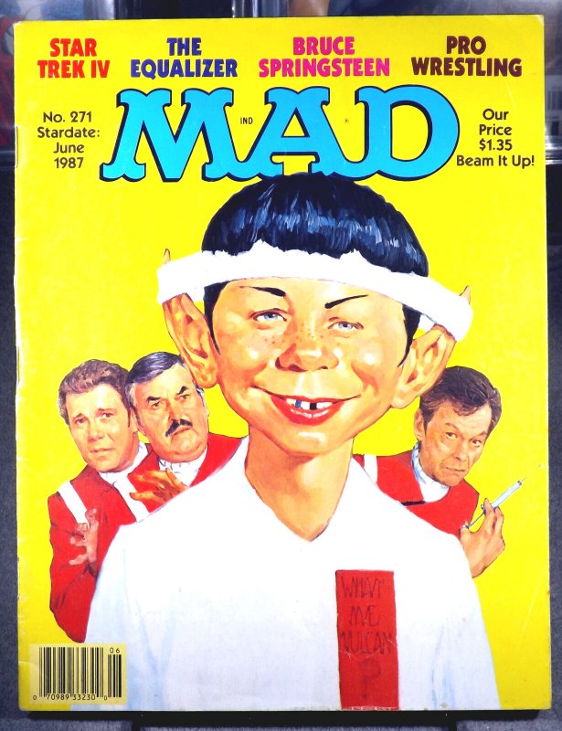 MAD MAGAZINE #271 VG June 1987 EC Comics Star Trek IV Bruce Springsteen ...