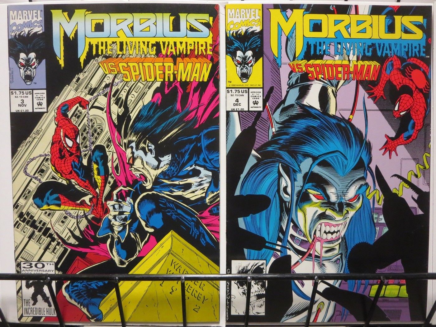 MORBIUS (1992) 3-4 vs Spiderman complete story arc! | Full Runs & Sets ...