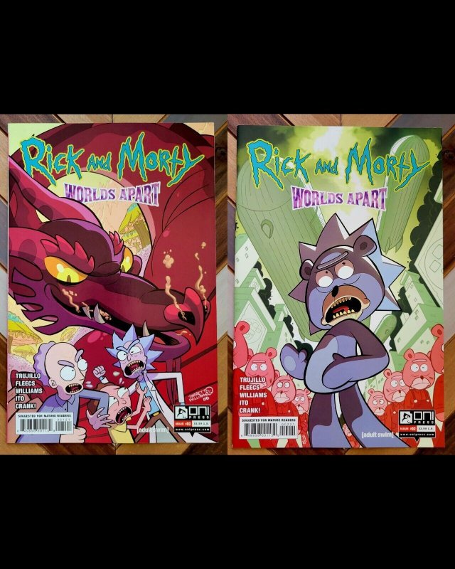RICK & MORTY: Worlds Apart #1-2, Variant Set of 2 (ONI Press 2020) NM ...