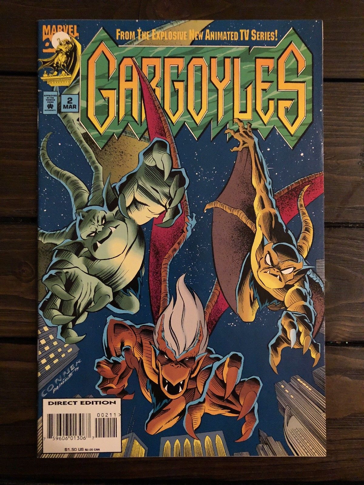 Gargoyles #2 (1995, Marvel) NM Based on the Disney Animated TV Series ...