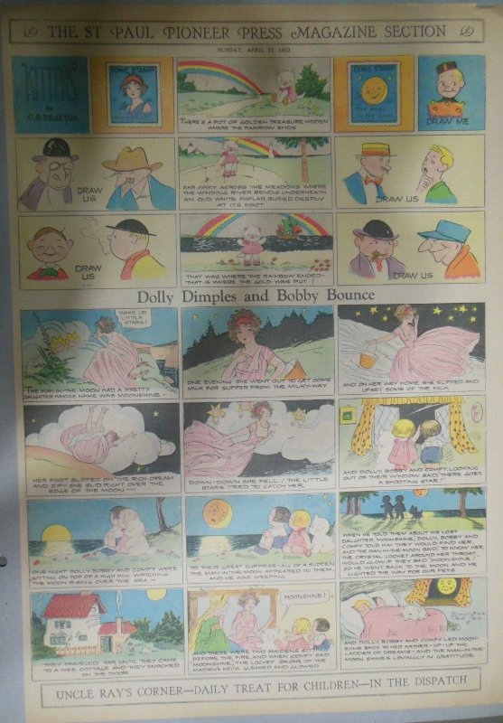 Dolly Dimples Sunday by Grace Drayton from 4/17/1932 Full Page Size ...