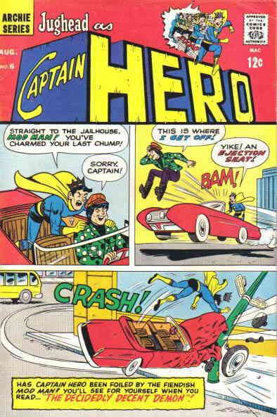 Jughead as Captain Hero #6 VG ; Archie | low grade comic August 1967 Penultimate | Comic Books ...