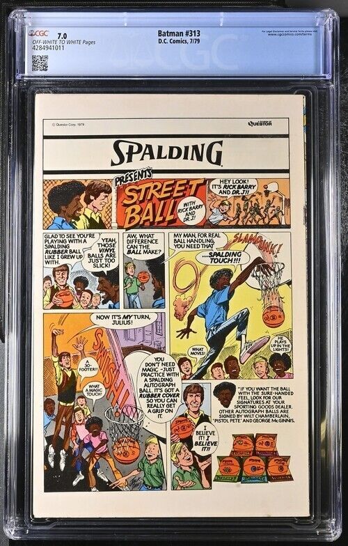 Batman #313 CGC 7.0 1st TIM FOX Two-Face King Faraday Selina Kyle ...