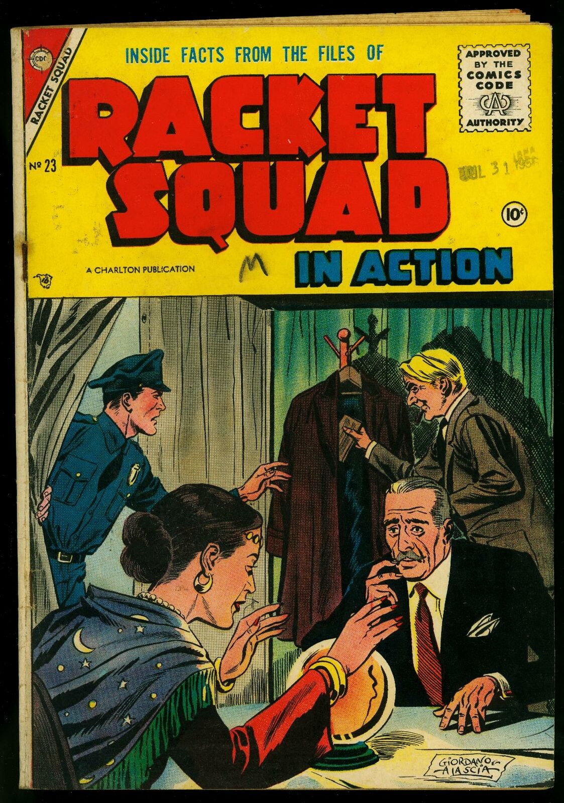 Racket Squad in Action #23 1956- Charlton Comics - Crime Fortune Teller ...