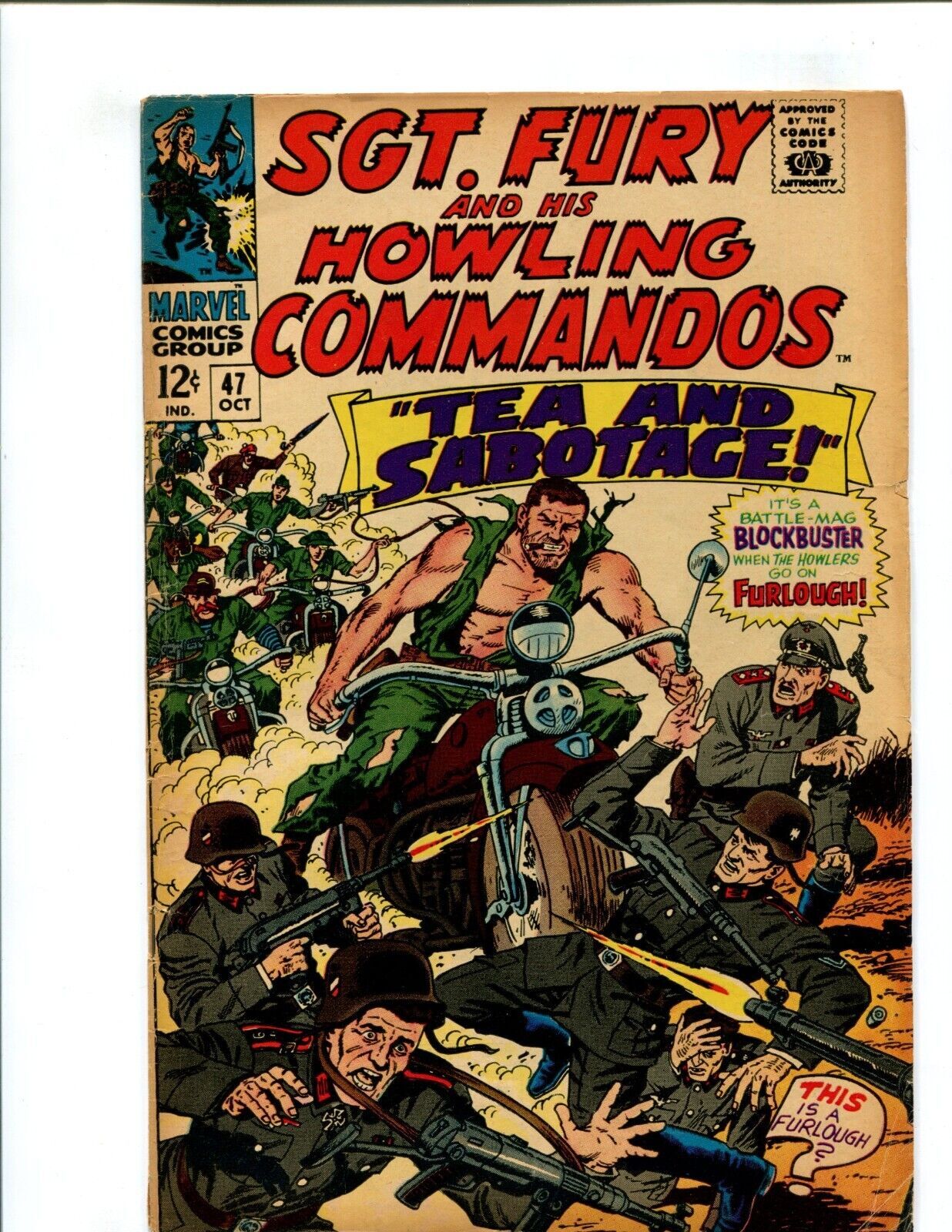 SGT Fury And His Howling Commandos #47 - Tea And Sabotage! (5.0) 1967 ...