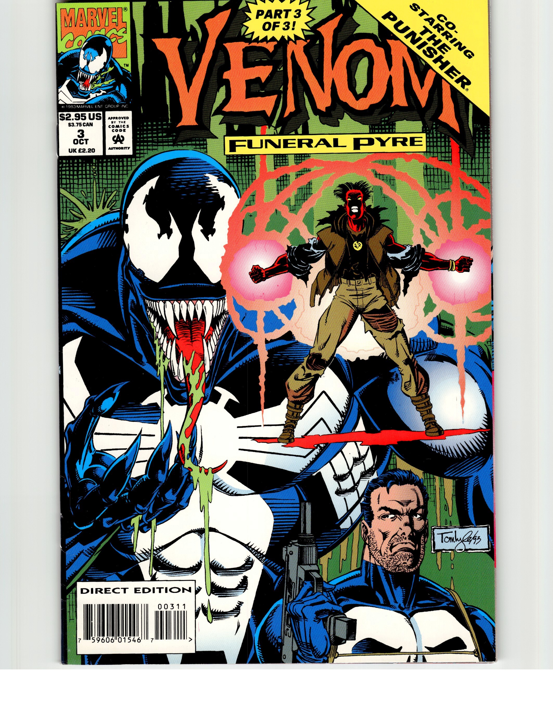 Venom: Funeral Pyre #3 (1993) Venom | Comic Books - Modern Age, Marvel ...