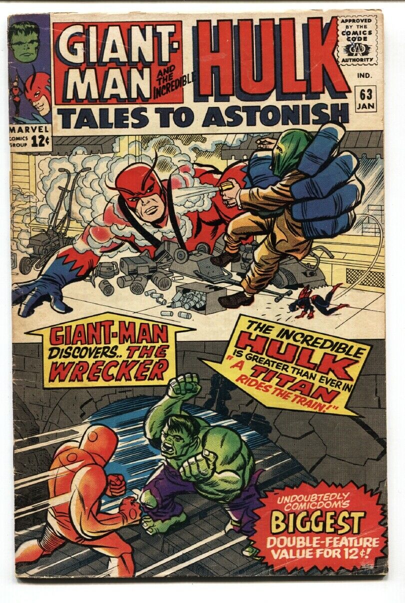 TALES TO ASTONISH #63 comic book 1965-Hulk Giant-Man | Comic Books ...