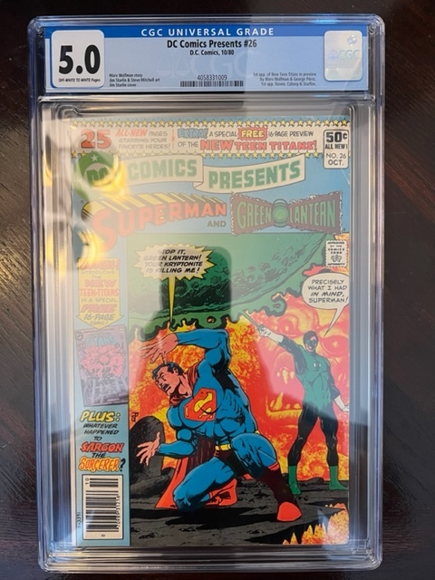 DC Comics Presents #26 (1980) - CGC 5.0 - 1st Teen Titans | Comic Books ...