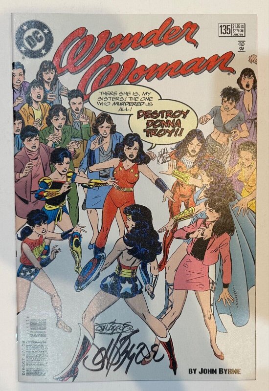 (1995) WONDER WOMAN #135 (2nd Series) Signed by JOHN BYRNE! | Comic ...