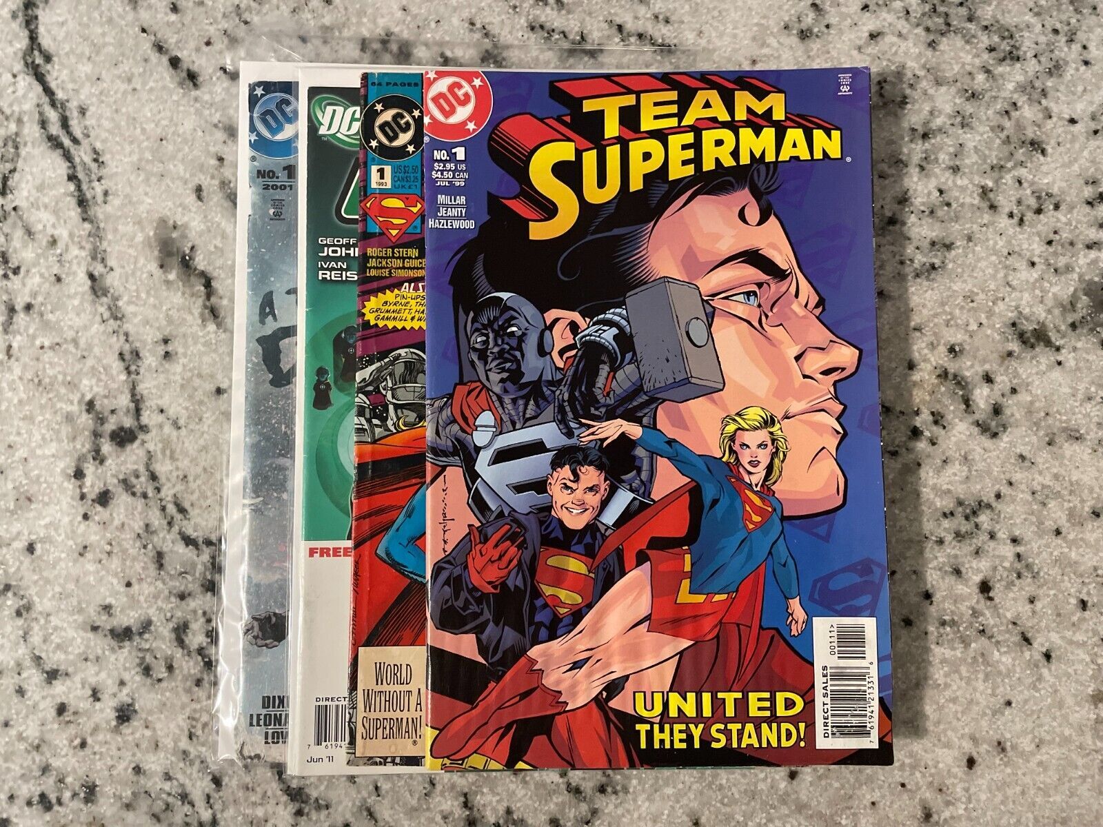 4 DC Comics Team Superman 1 Team Luthor 1 Green Lantern Special ...