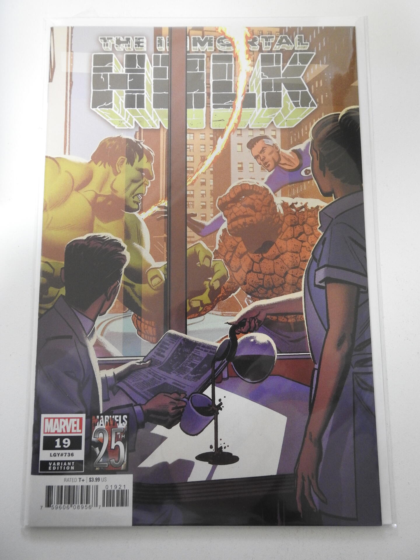 The Immortal Hulk #19 Greg Smallwood Marvels 25th Anniversary Tribute ...