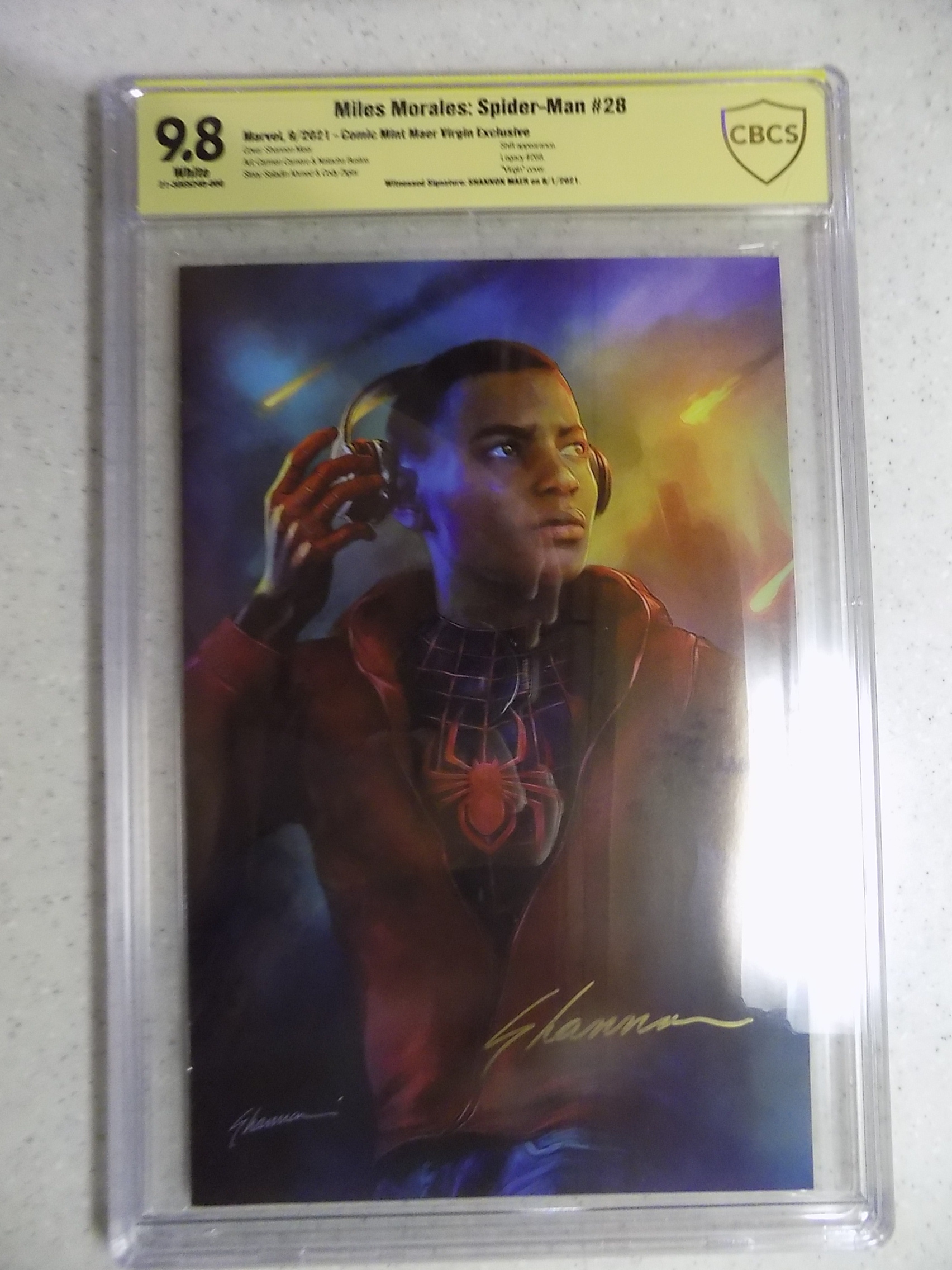 Miles Morales: Spider-Man # 28 Comic Mint Maer EXC Signed Maer Cbcs 9.8 ...