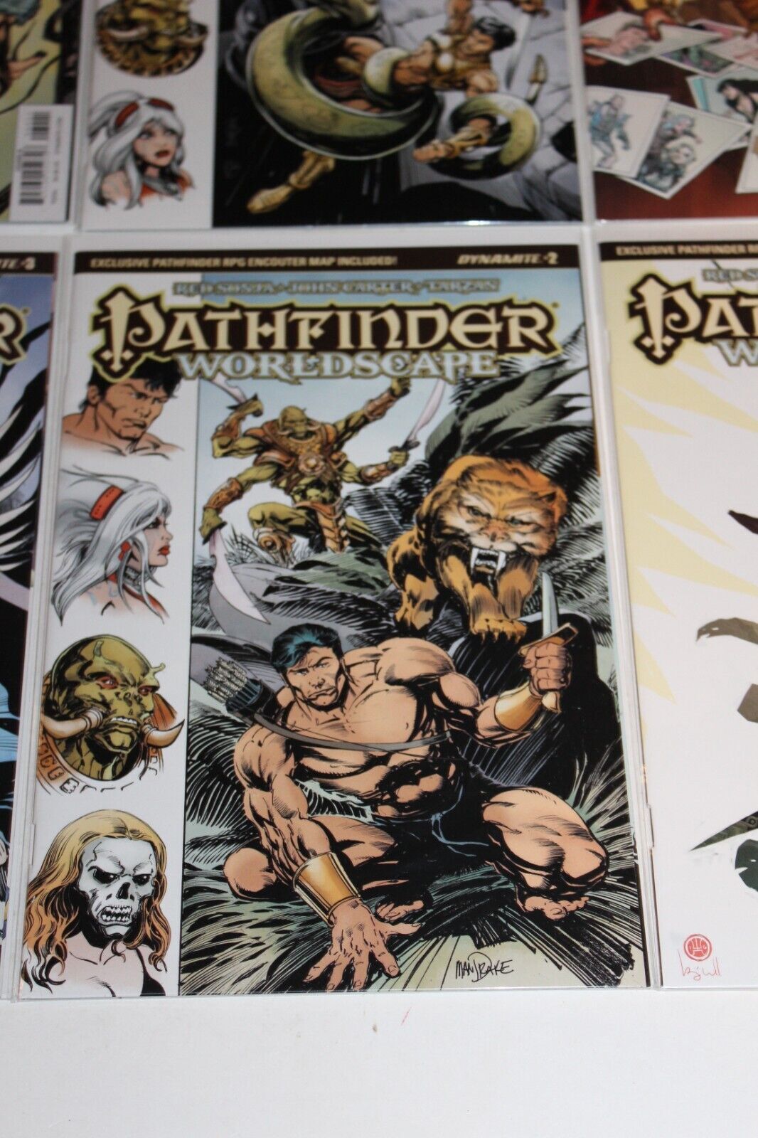 Complete Set Pathfinder Worldscape Red Sonja Tarzan 1-6 NM BOARDED 2016 ...