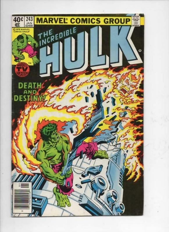 HULK #243, VG+, Incredible, Bruce Banner, Tyrannus, 1968 1980, Marvel ...