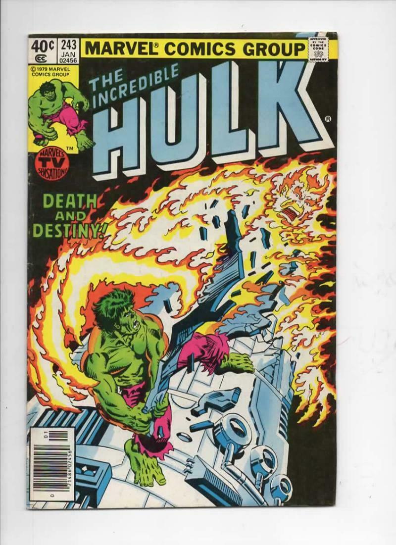 HULK #243, VG+, Incredible, Bruce Banner, Tyrannus, 1968 1980, Marvel ...