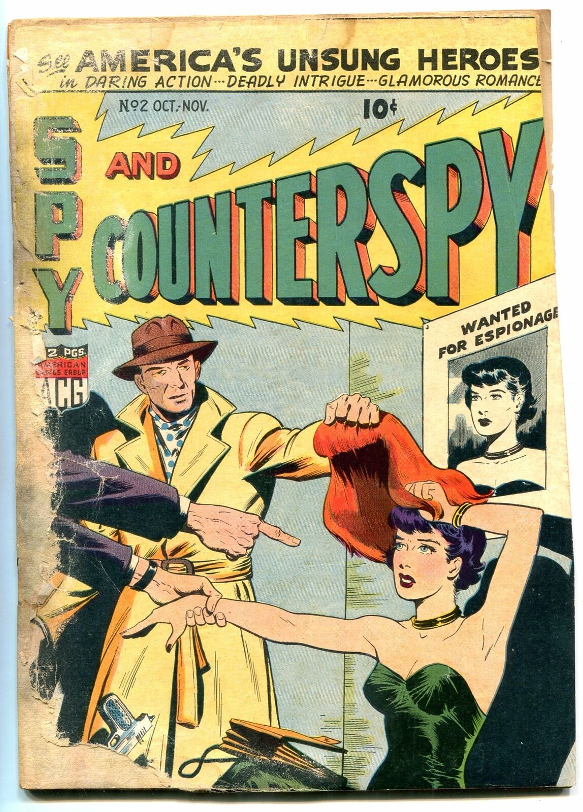 Spy and Counter Spy #2 1949 Black Avengers Belle Boyd Confederate ...