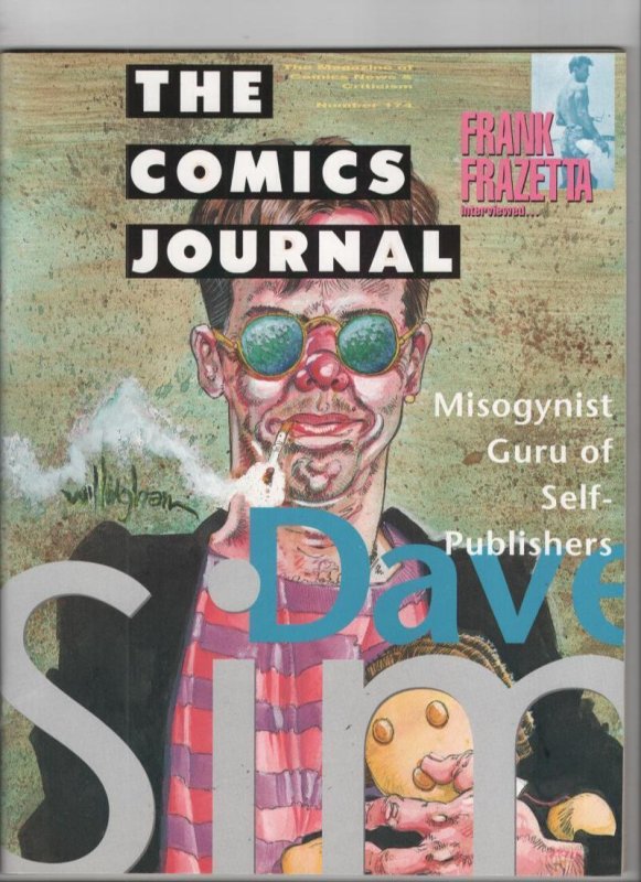 COMICS JOURNAL #174 NM-, Frank Frazetta interview, Renee French, Dave ...