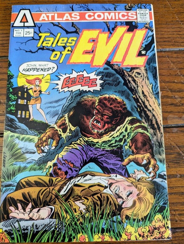Tales Of Evil # 1 Atlas Comics 1975 F/VF 7.0 Wolfman Classic Bronze Age ...