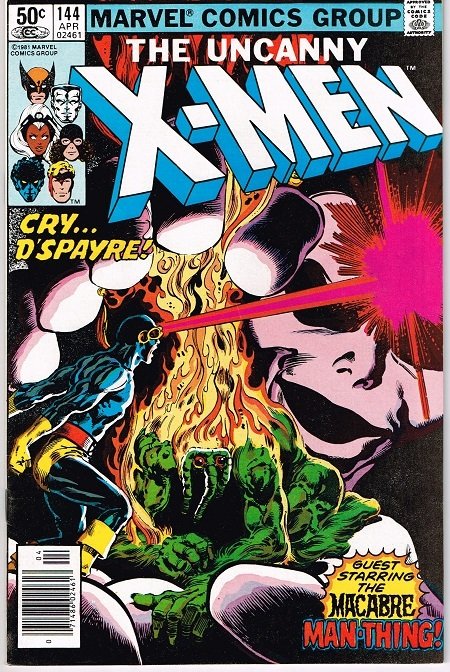 The Uncanny X-Men #144 (1981) (white wavy lines are scanner reflections ...