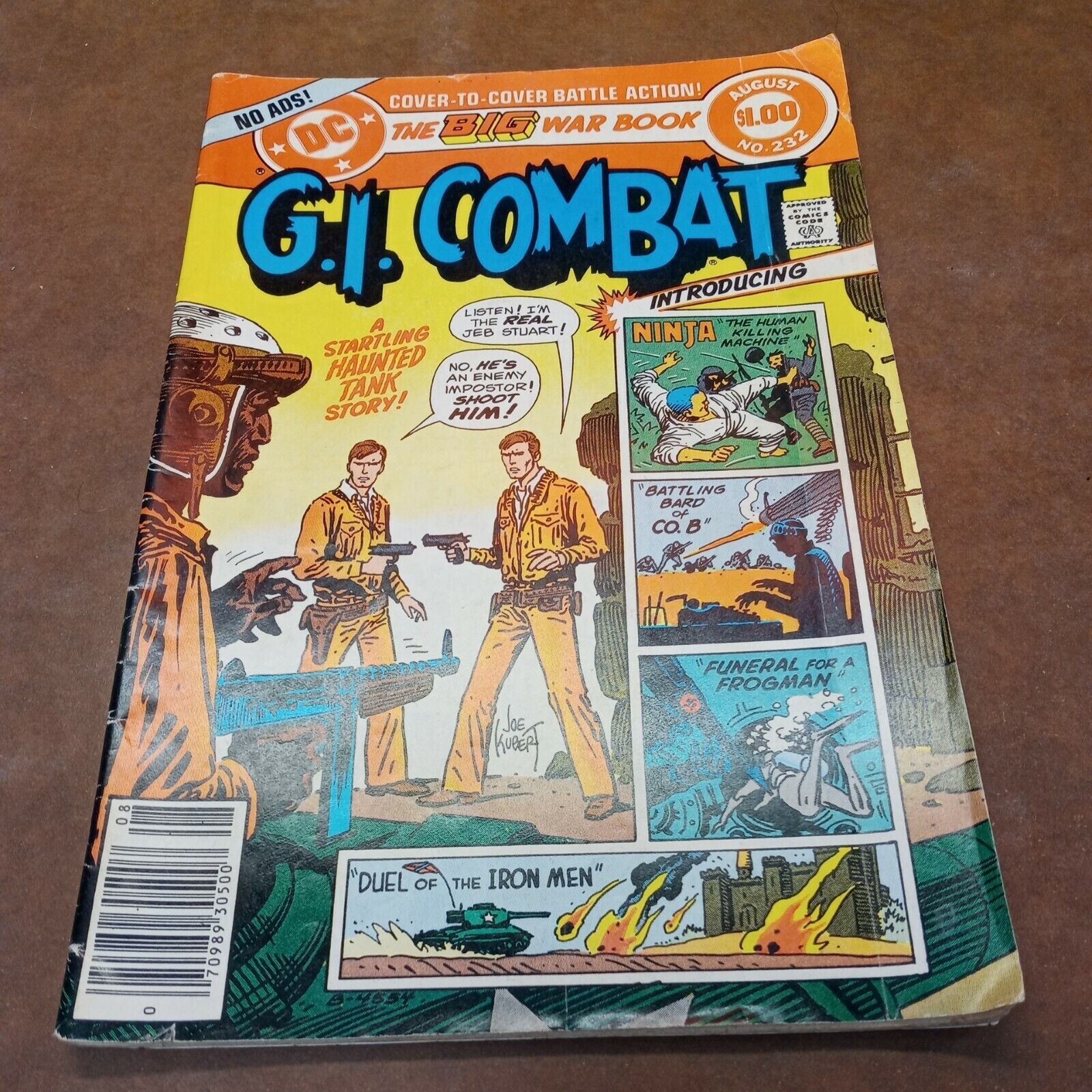 G.I. Combat 232 bronze age giant size 1981 DC Comics war jeb stuart ...