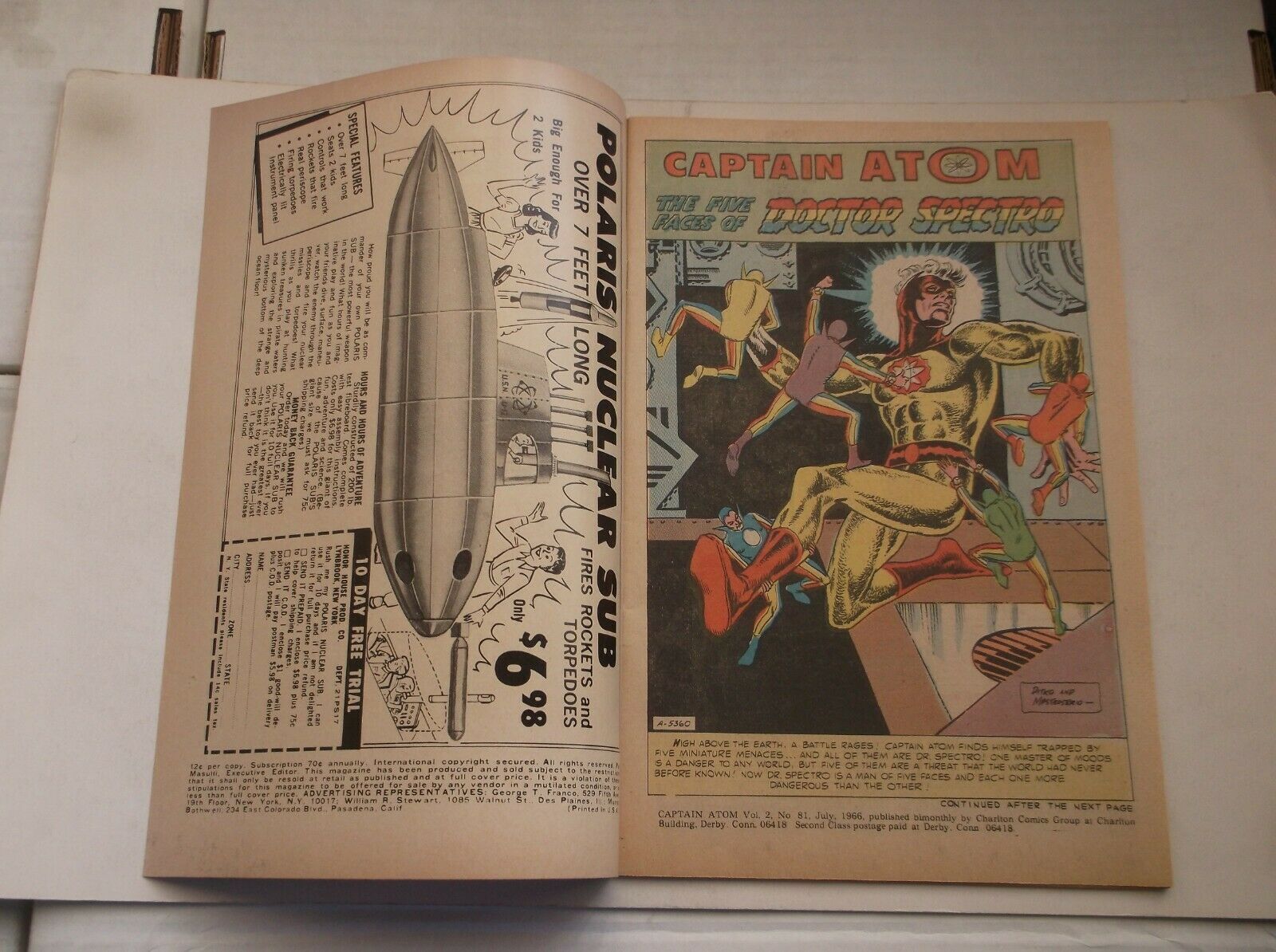 Charlton: Captain Atom #81, 2nd DR. Spectro, Steve Ditko's Art, 1966 ...