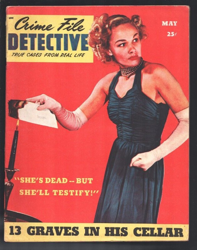 Crime File Detective #1 5/1946-1st issue-Spicy female cover-Violent ...