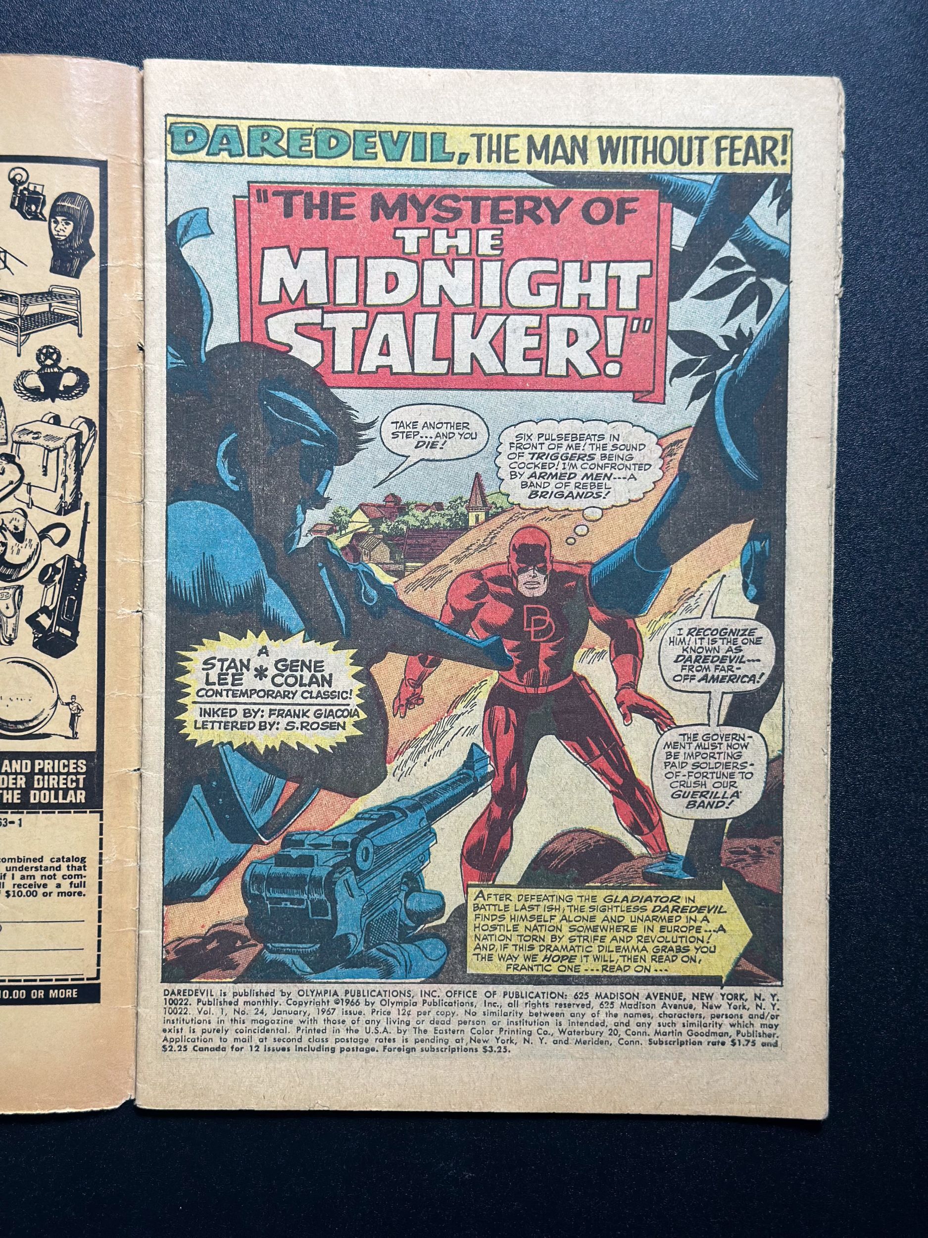 Daredevil #24 (1967) Ka-Zar App - VG+ - Silver age | Comic Books ...
